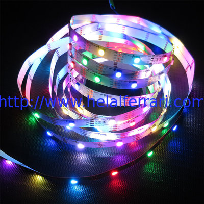 5050 IC RGB 5 Meter Flexible LED Strip Light Color Changing in IP20 For Cars supplier