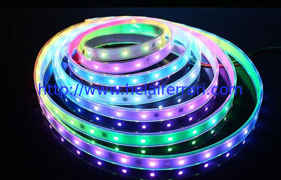 5050 IC RGB 5 Meter Flexible LED Strip Light Color Changing in IP20 For Cars supplier