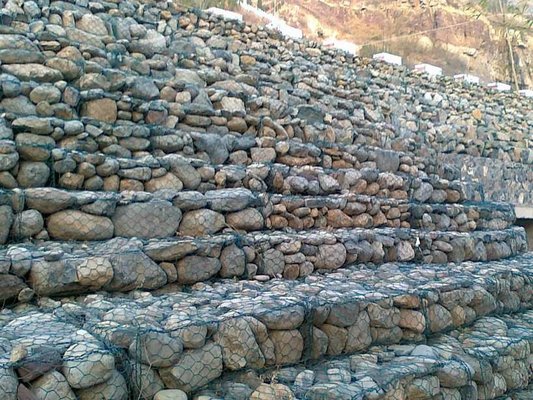 high quality pvc coated gabion mesh for riverbank protection