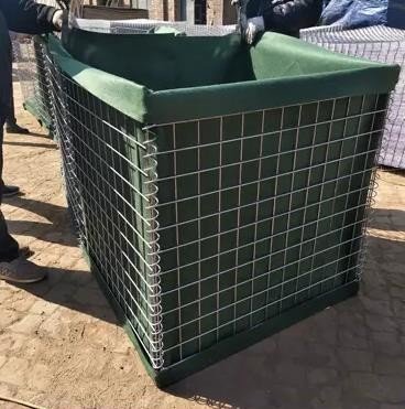 military sand wall hesco barriers for sale/welded gabion Hesco bastion