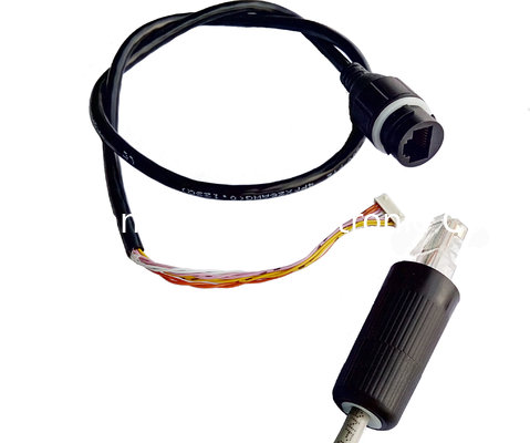 IP67 waterproof RJ45 connector male to female ethernet cable assembly