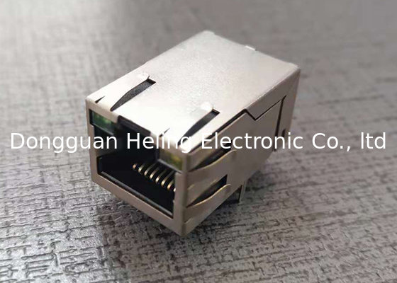 Single Port RJ45 Surface Mount Modular Connector Jacks with LEDs MJ2B-B211-RSL14T001-5