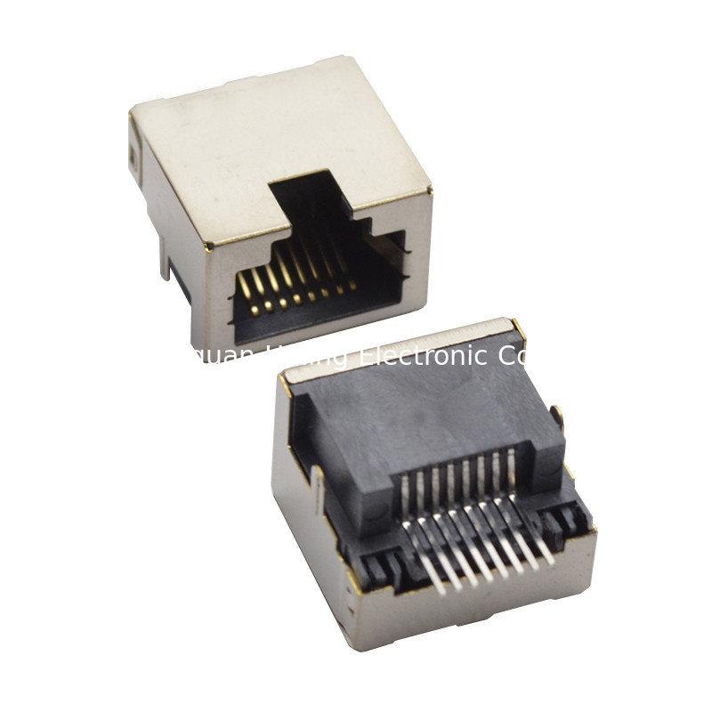 8p8c surface mount recessed RJ45 Modular Jack connector with  H=6.85mm low profile