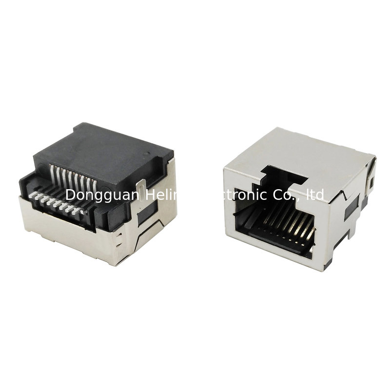 8p8c surface mount recessed RJ45 Modular Jack connector with  H=8.5mm low profile