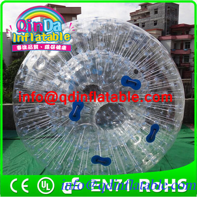 QinDa Inflatable water zorb ball human hamster ball rolling ball for grass or hill
