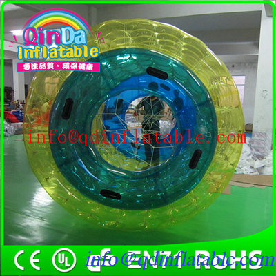 QinDa Inflatable water wheel for fun water roller ball price water walking roller ball