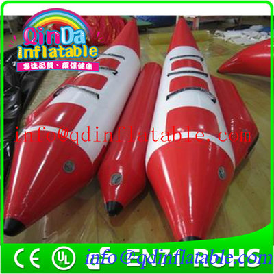 Team water sports summer hot floating fly fish inflatable banana boat for sale