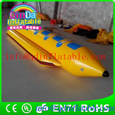 QinDa inflatable water ski boat floating boat for sale drag by motor boat