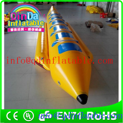 QinDa inflatable water ski boat floating boat for sale drag by motor boat