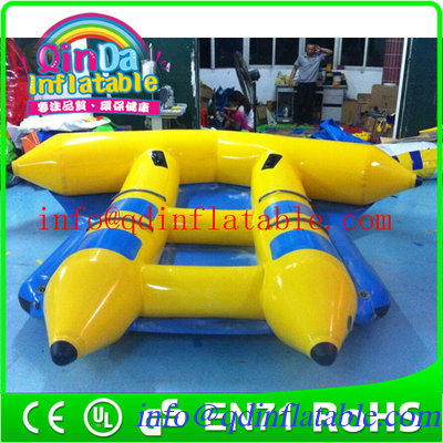 Funny inflatable flyfish boat water park boat for leisure water sport game
