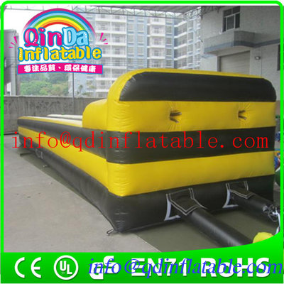 Best quality hot sale double lane inflatable bungee run bungee running game