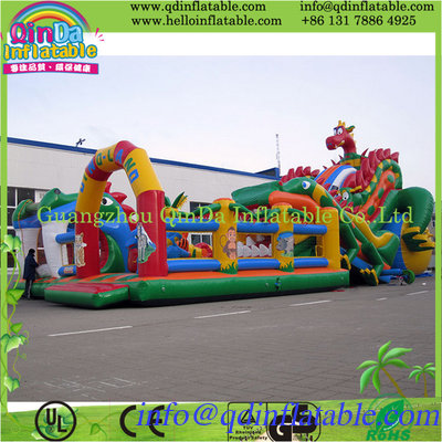 Popular Inflatable Toys Castle Slide Fun City for Amusement Park