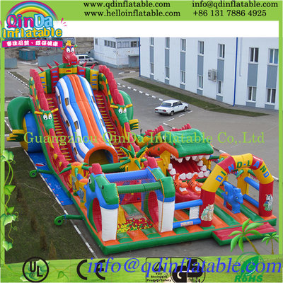 Popular Inflatable Toys Castle Slide Fun City for Amusement Park