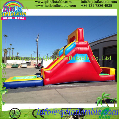 happy inflatable jumping bouncer with slide for hot sale