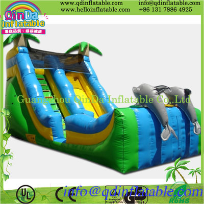 strong colored inflatable slide,pvc promotion giant inflatable slide for sale