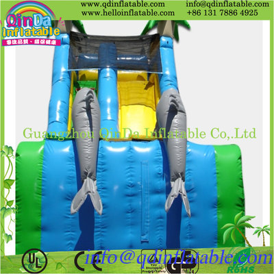 strong colored inflatable slide,pvc promotion giant inflatable slide for sale
