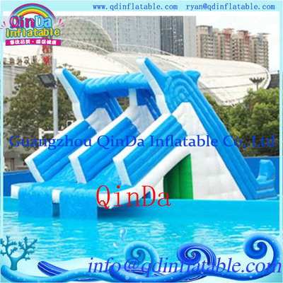 Giant lake inflatable water slide for sale inflatable pool slides for inground pools