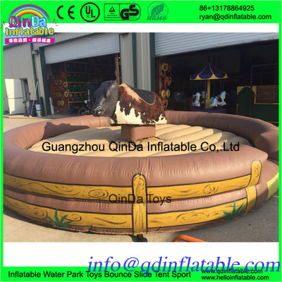 Cheap price outdoor playground kids games inflatable chanical bull ride for sale shopping centers mechanical bull rodeo
