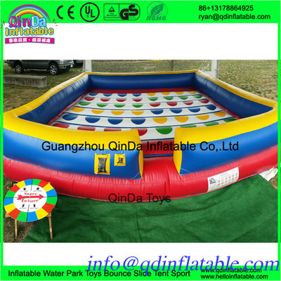 kids sport games new square playing game mat large inflatable twister game for sale