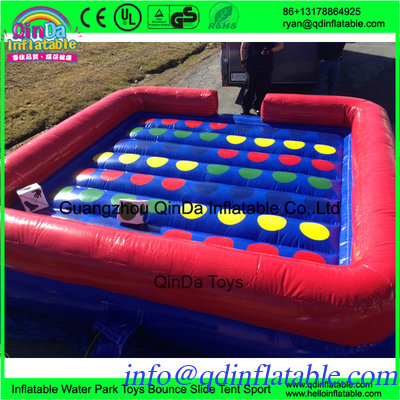 kids sport games new square playing game mat large inflatable twister game for sale