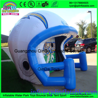 Giant outdoor used inflatable sports tunnel inflatable football helmet tunnel tent