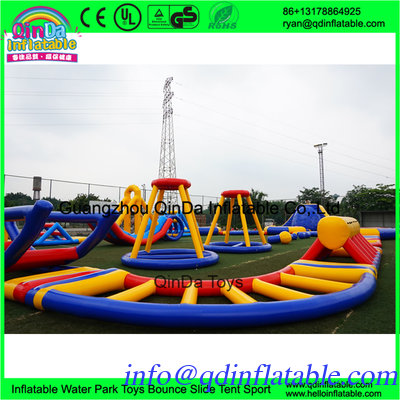 New Giant Inflatable Water Park Games With TUV Certificate / Inflatable Wipeout Course For Sale