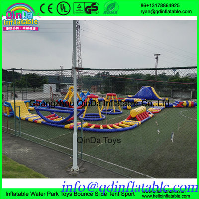 New Giant Inflatable Water Park Games With TUV Certificate / Inflatable Wipeout Course For Sale