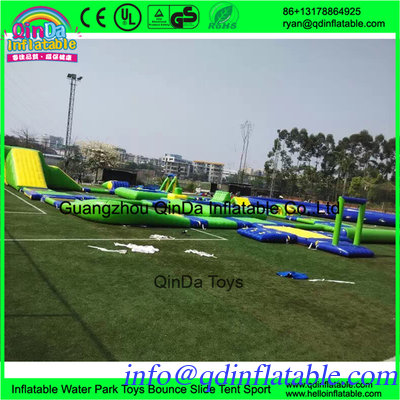 Guangzhou Qinda Water Park Games Projects / Inflatable Aqua Park Equipment With TUV Certification