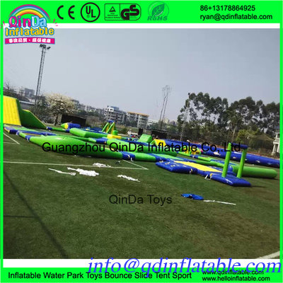 Guangzhou Qinda Water Park Games Projects / Inflatable Aqua Park Equipment With TUV Certification