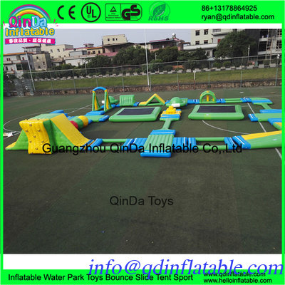 Custom design outdoor adults giant inflatable floating water park for open water entertainment from Guangzhou
