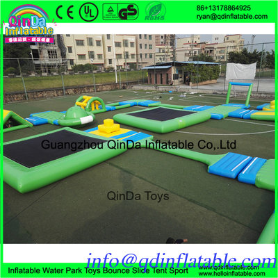 Custom design outdoor adults giant inflatable floating water park for open water entertainment from Guangzhou