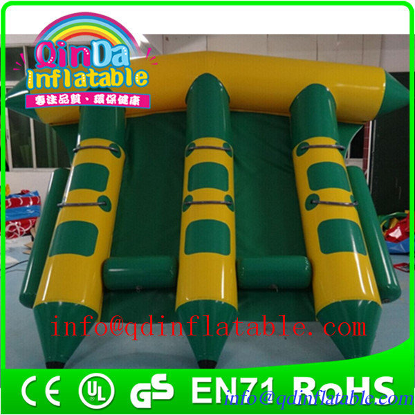 QinDa Inflatable flying fish towable water towable tubes inflatable water sled fly fish