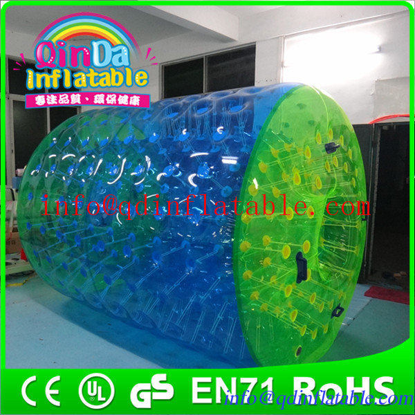 QinDa Inflatable water park epuipment for sale inflatable water roller water rolling ball