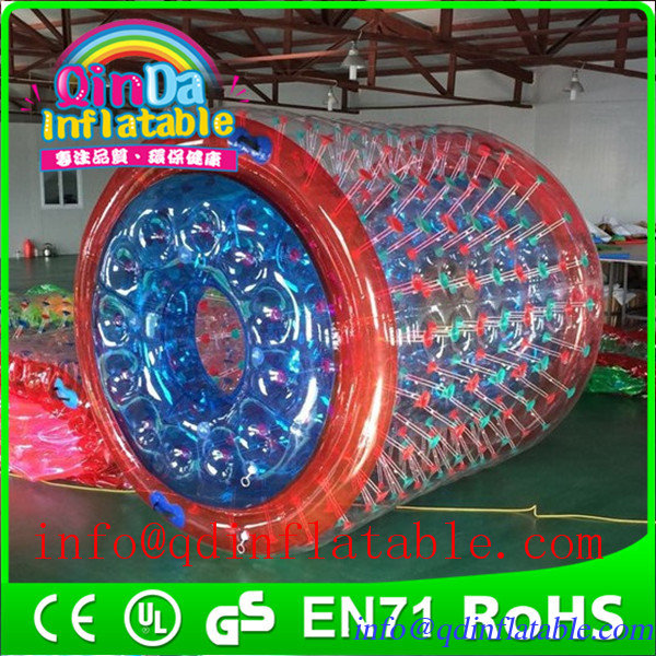 QinDa Inflatable water wheel for fun water roller ball price water walking roller ball