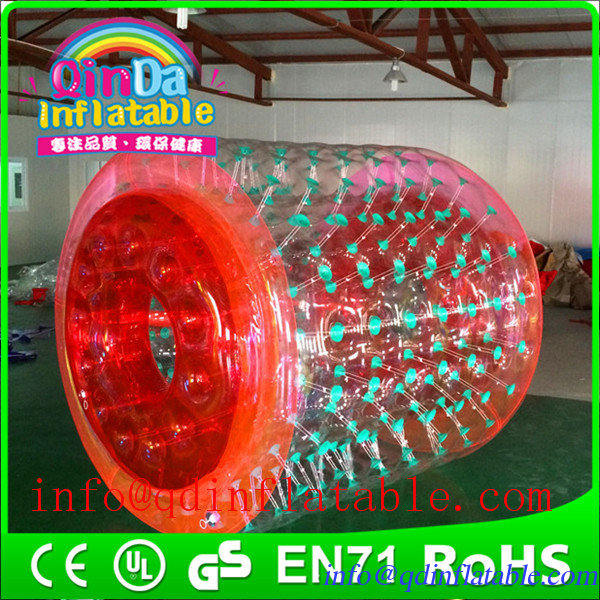 QinDa Inflatable water toys water roller for sale inflatable water bubble roller