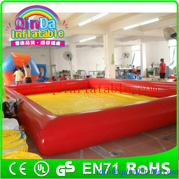 QinDa Inflatable 0.9 mm pvc tarpaulin inflatable pool large inflatable swimming pool