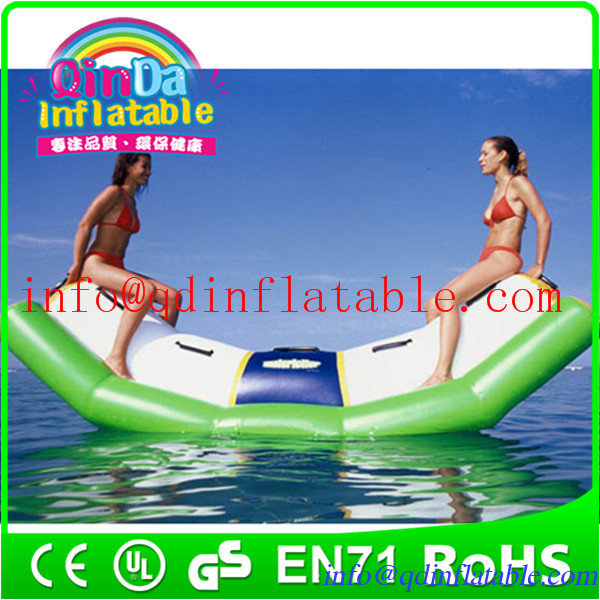 water amusement park custom inflatable water teetertotter toy seesaw for water fun