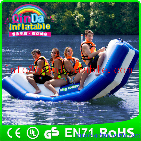 Inflatable floating water seesaw pool seesaw for toddlers inflatable floating water game