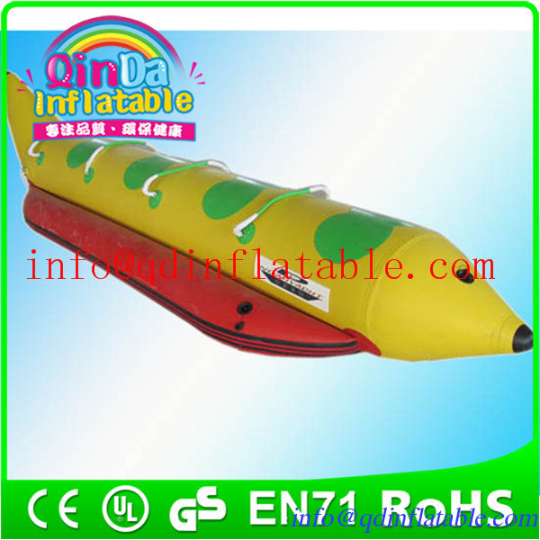 Funny inflatable water games flyfish banana boat for sale pvc water park