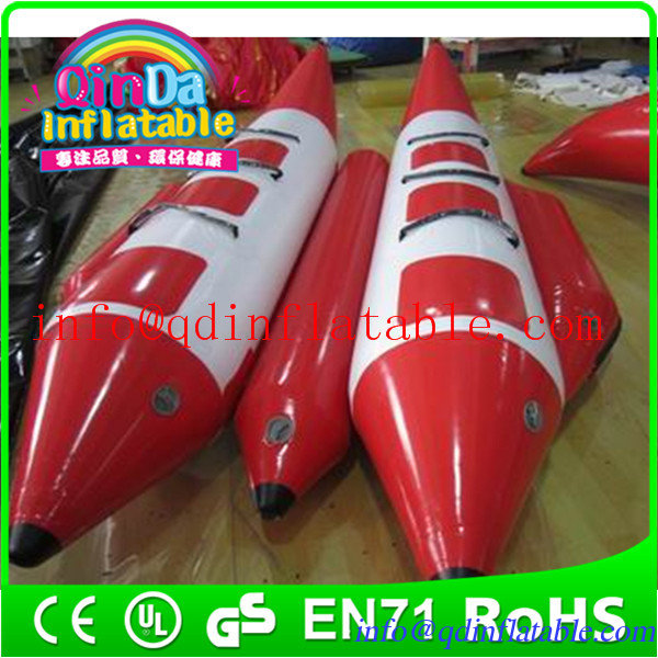 Team water sports summer hot floating fly fish inflatable banana boat for sale