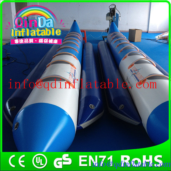Guangzhou QinDa inflatable boat water game banana boat for saleair boat for fun