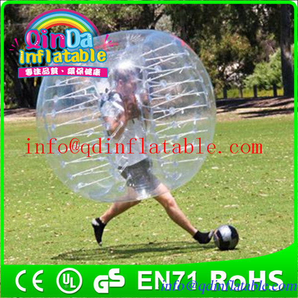 QinDa Inflatable TPU/PVC bubble football, soccer bubble,bubble ball for football