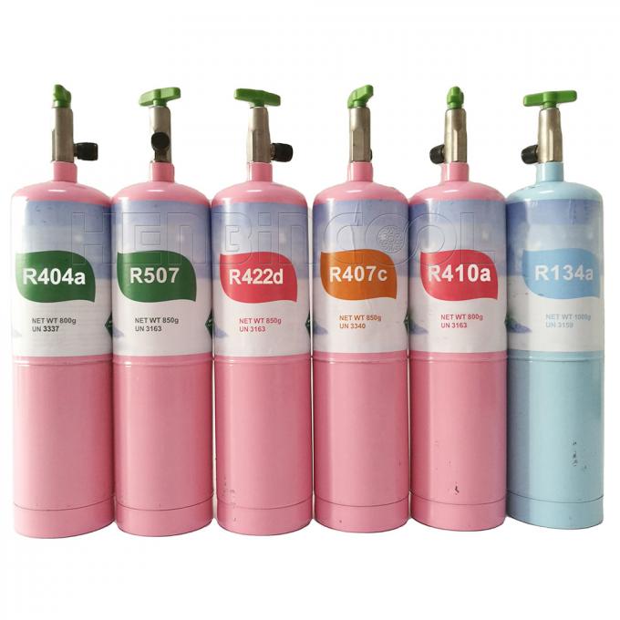 Purity 99.99% R410A 800g HFC Refrigerant Disposable Cylinder 3