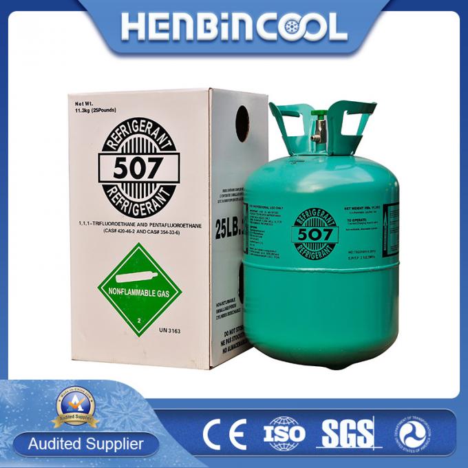 99.9% Pure R507 HFC Refrigerant In Disposable Steel Cylinder 0