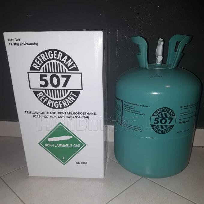 99.9% Pure R507 HFC Refrigerant In Disposable Steel Cylinder 2