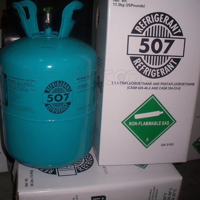 99.9% Pure R507 HFC Refrigerant In Disposable Steel Cylinder 1