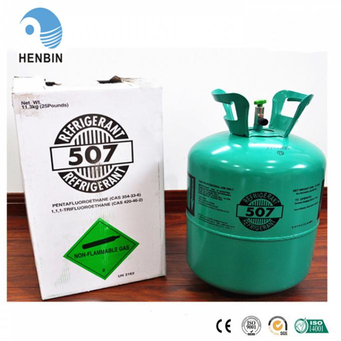 25LB Mixed R507A Refrigerant 11.3kg Packing Colorless And Clear 1