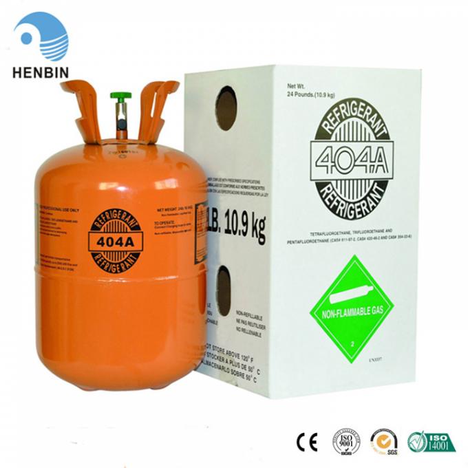 Odorless 99.99% Refrigerator Gas R404A 10.9KG 404a Refrigerant Gas 0