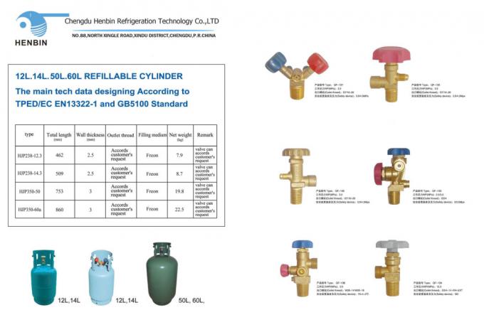99.99 Purity  410a Refrigerant Disposable Cylinder Odorless 7
