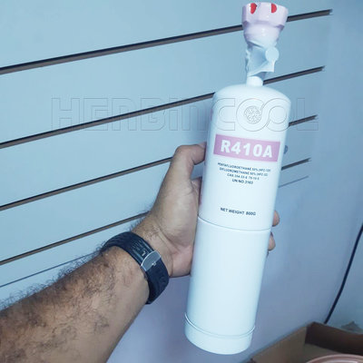 Purity 99.99% R410A 800g HFC Refrigerant Disposable Cylinder